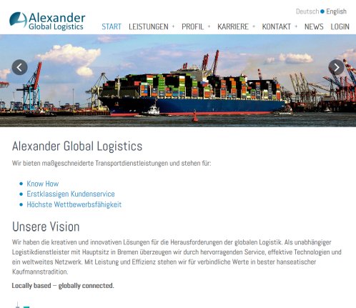 .:Alexander Global Logistics Weltweite Alexander Bremen