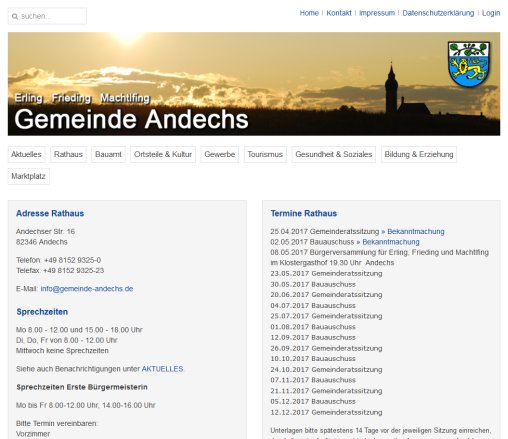 Gemeinde Andechs Andechs Andechs