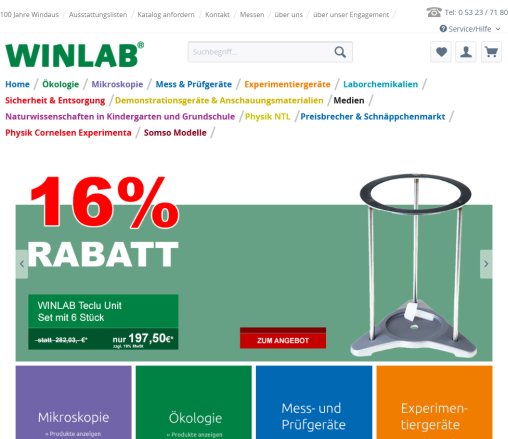 Windaus Labortechnik: WINLAB Laborgeräte und Windaus